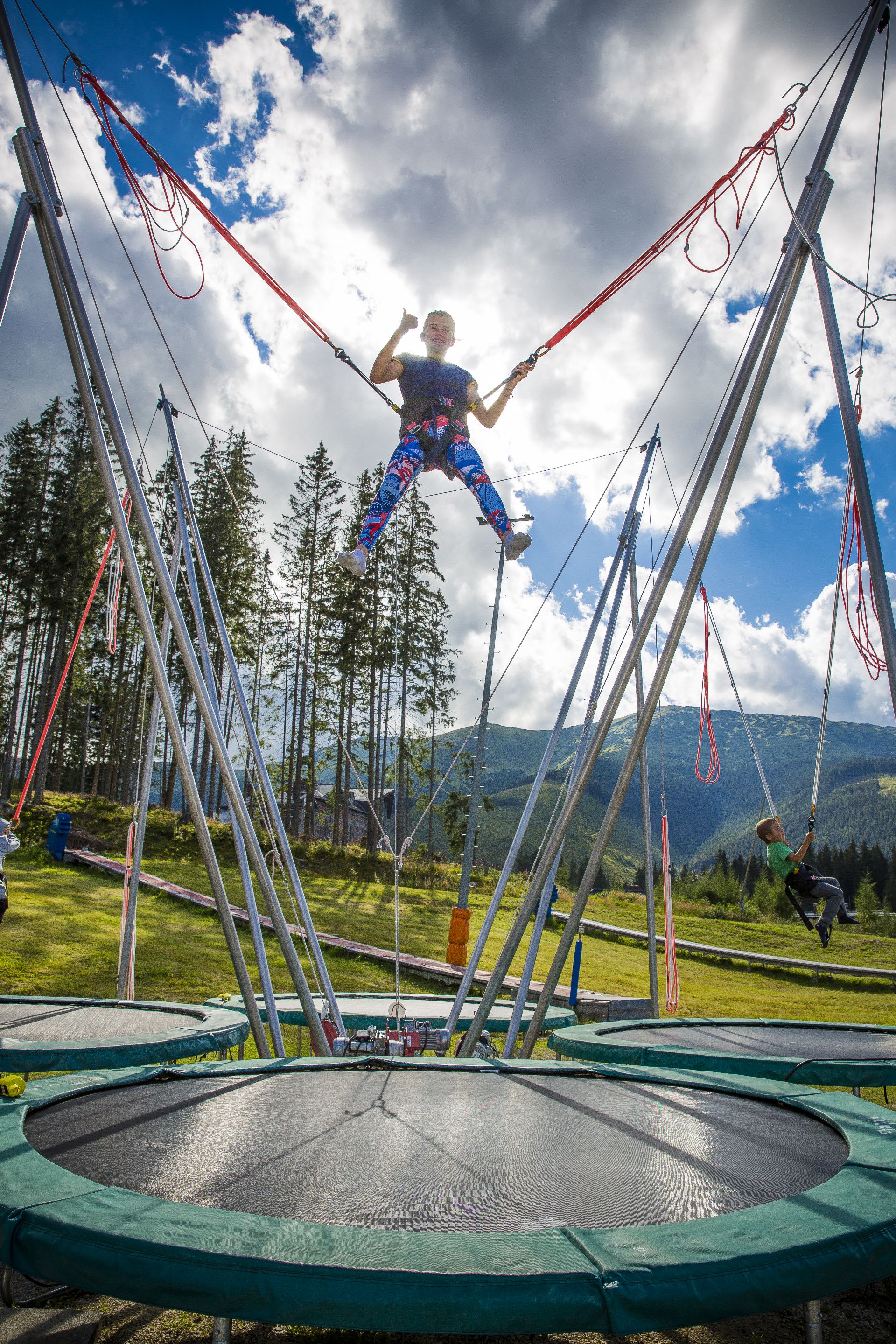 Bungee trampolines